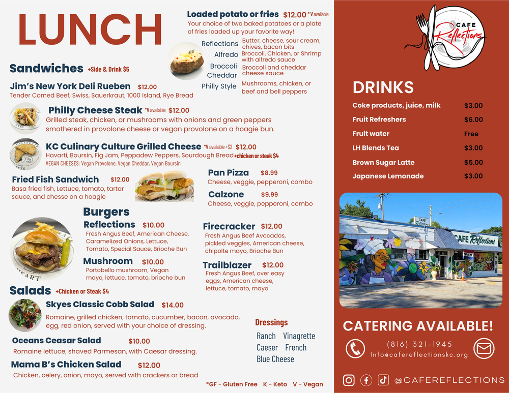 Menu — Cafe Reflections