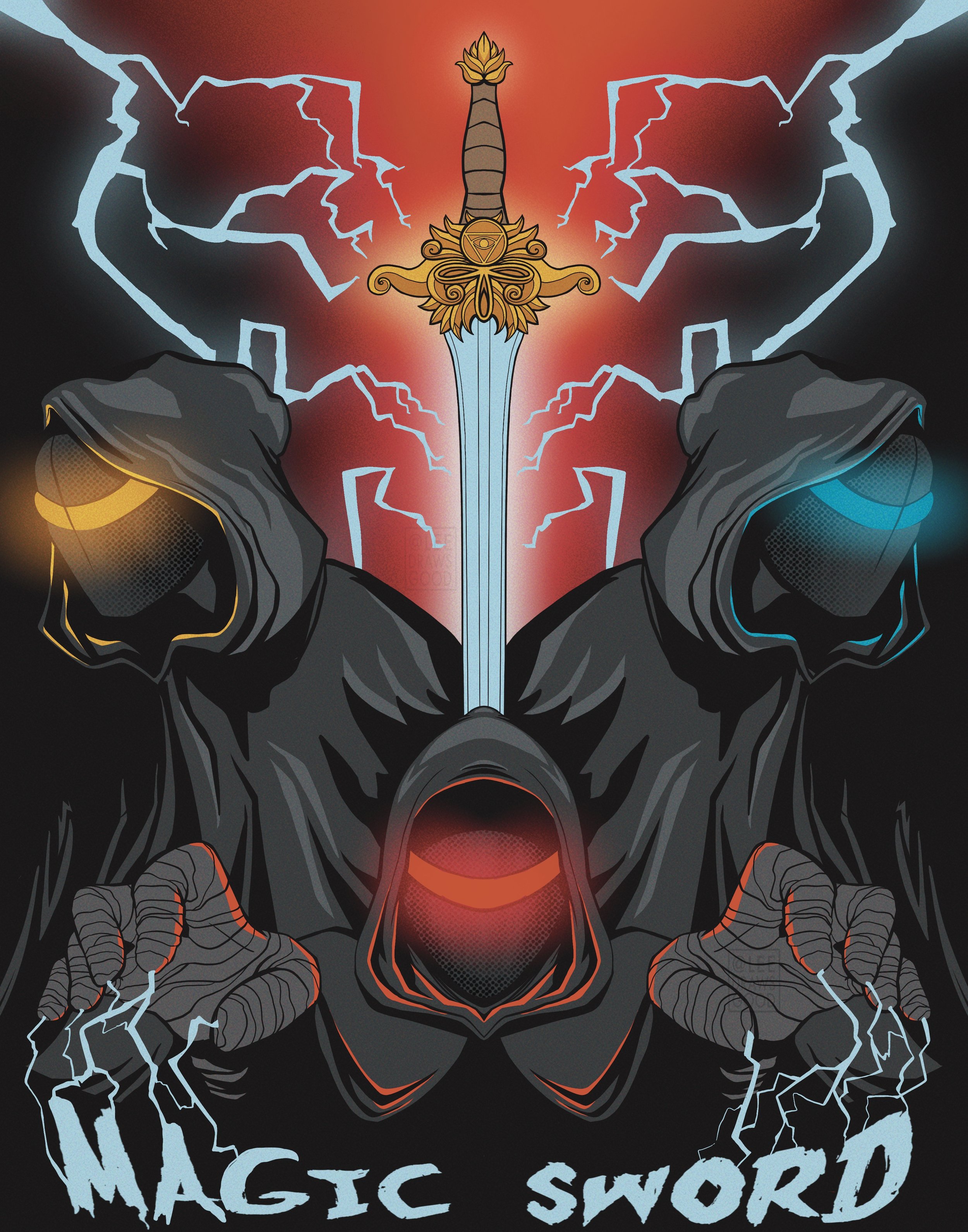 Magic Sword Poster — leedrawsgood.com