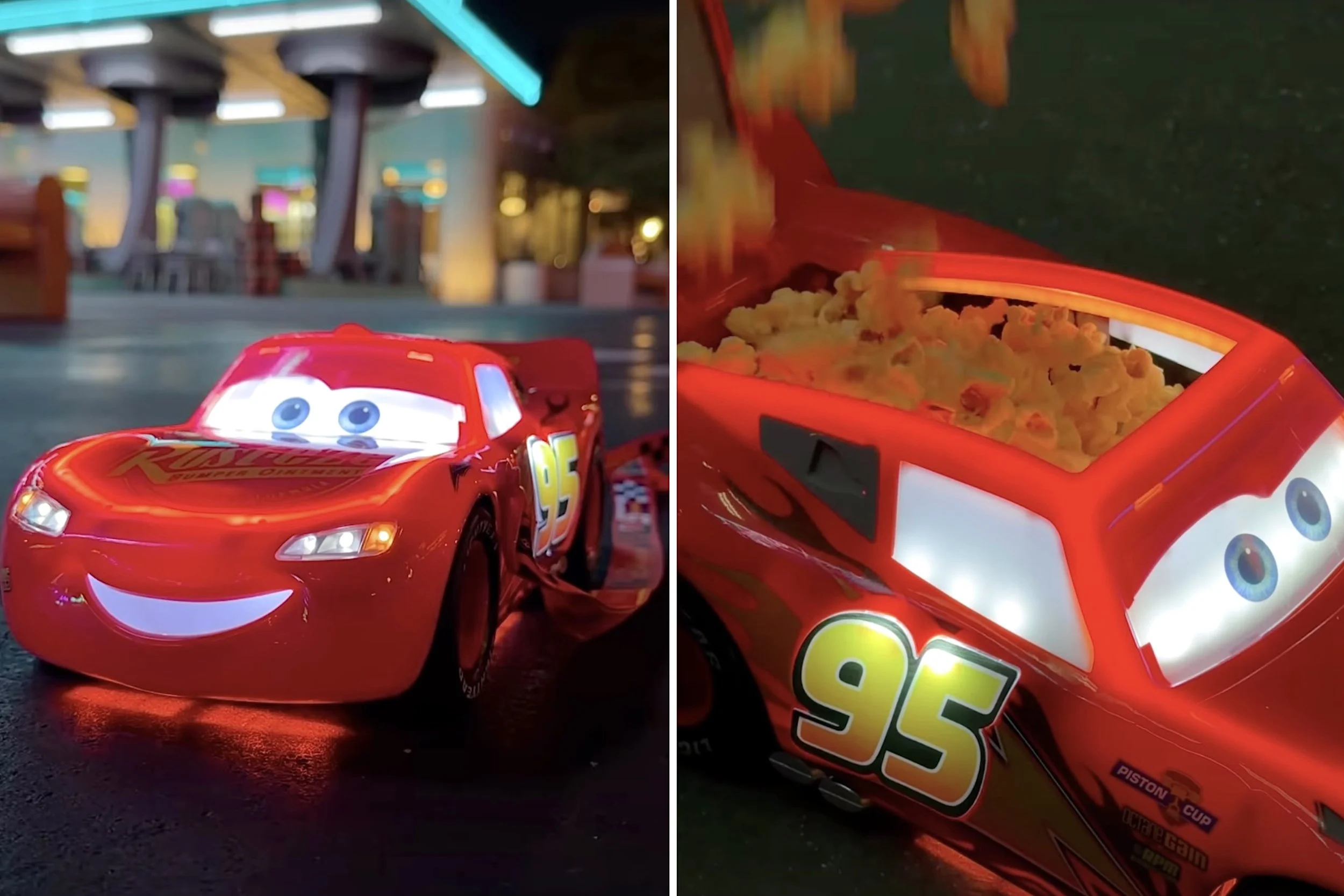 Lightning McQueen Popcorn Bucket Races Into Walt Disney World and ...