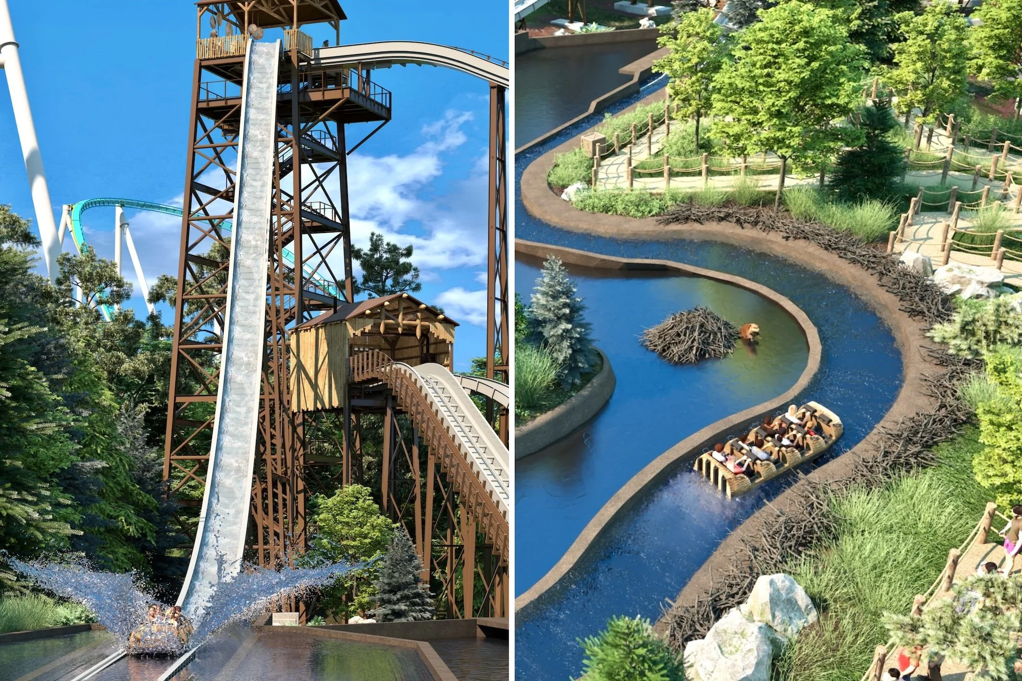 Six Flags Unveils Rip Roarin’ Falls, Featuring the World’s Tallest Log ...