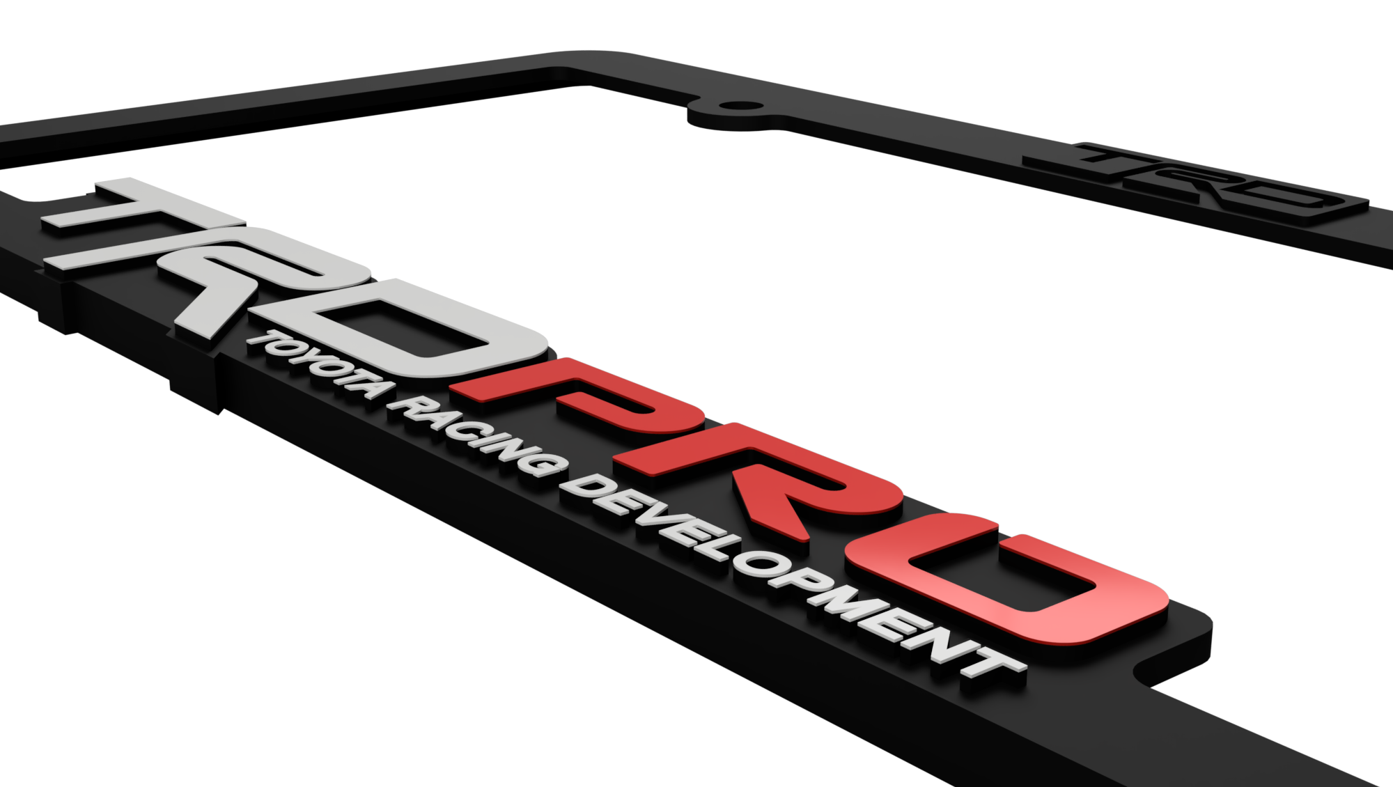 TRD PRO License Plate Frame Bracket Custom Car Gear MODS Accessories