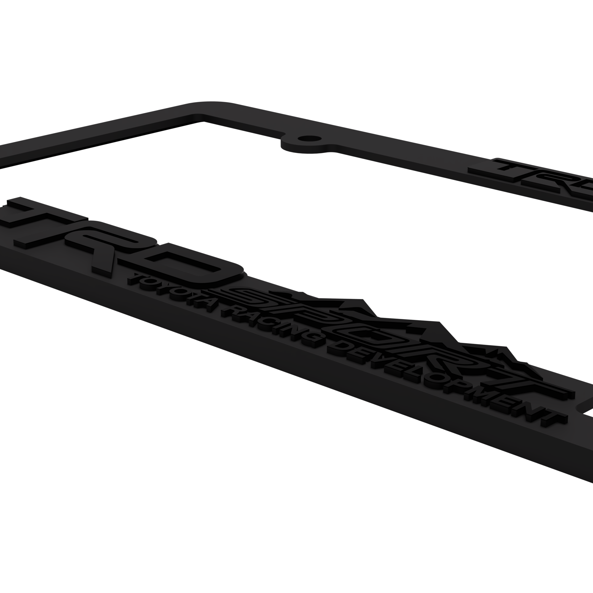 Blackout Toyota Racing Development License Plate Frame Bracket — Custom ...