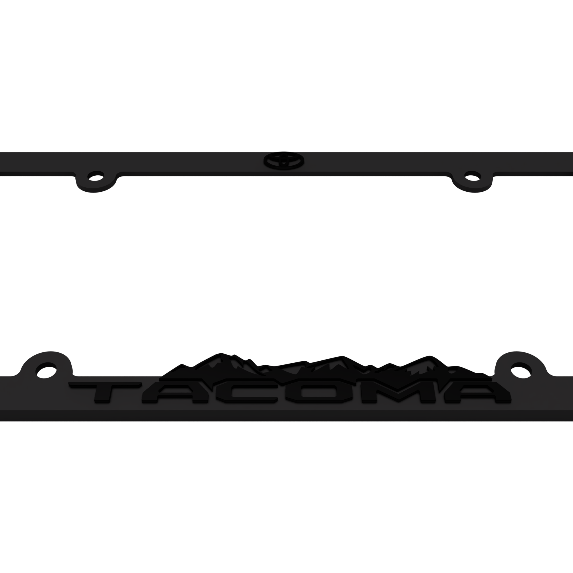 Blackout TRD Tacoma Mountain License Plate Frame — Custom Car Gear MODS ...
