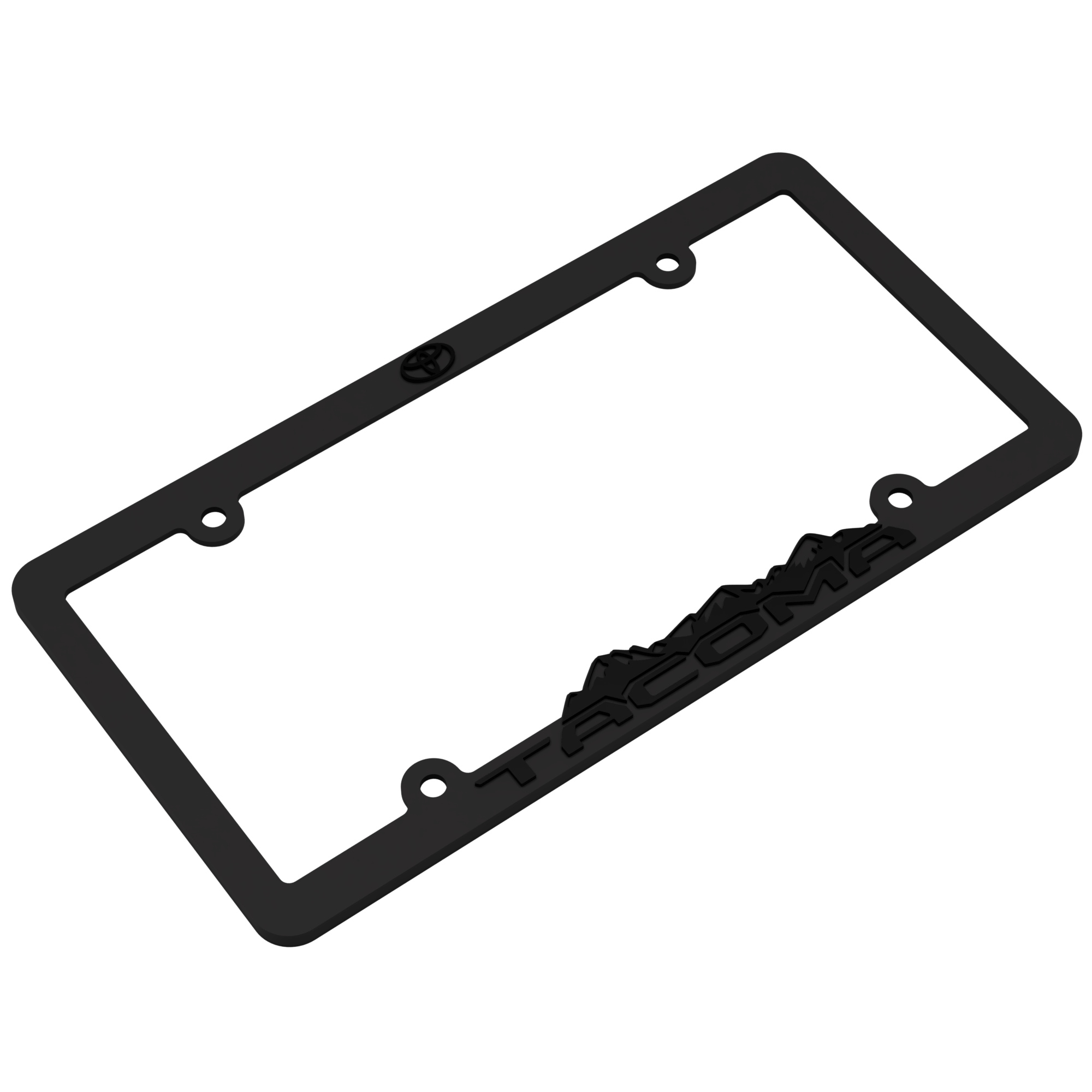 Blackout TRD Tacoma Mountain License Plate Frame — Custom Car Gear MODS ...