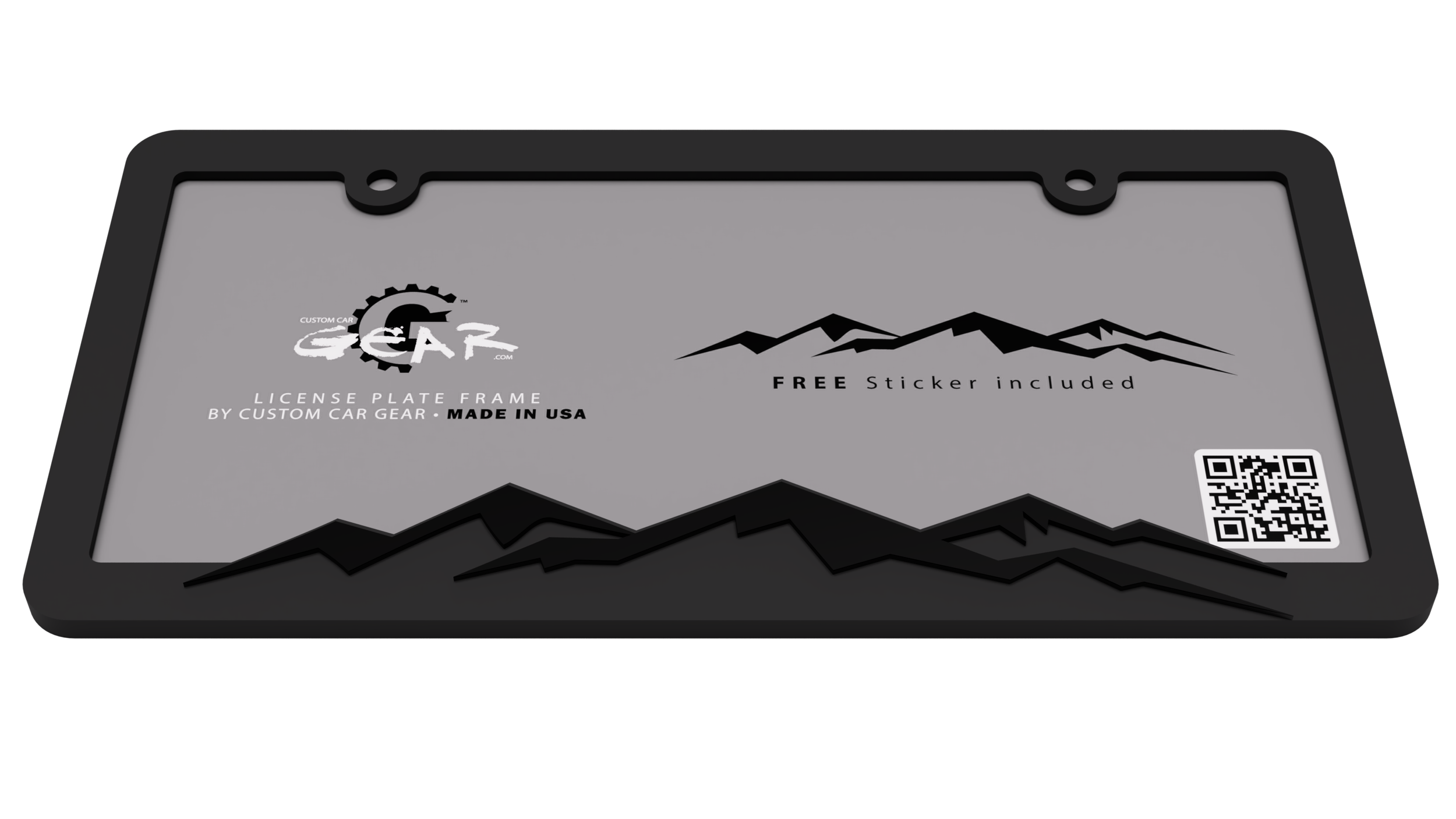 4Runner Toyota Blackout License Plate Frame Bracket — Custom Car Gear ...