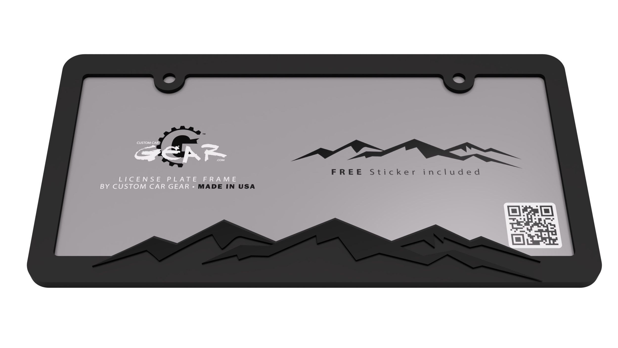 4Runner Toyota Blackout License Plate Frame Bracket — Custom Car Gear ...