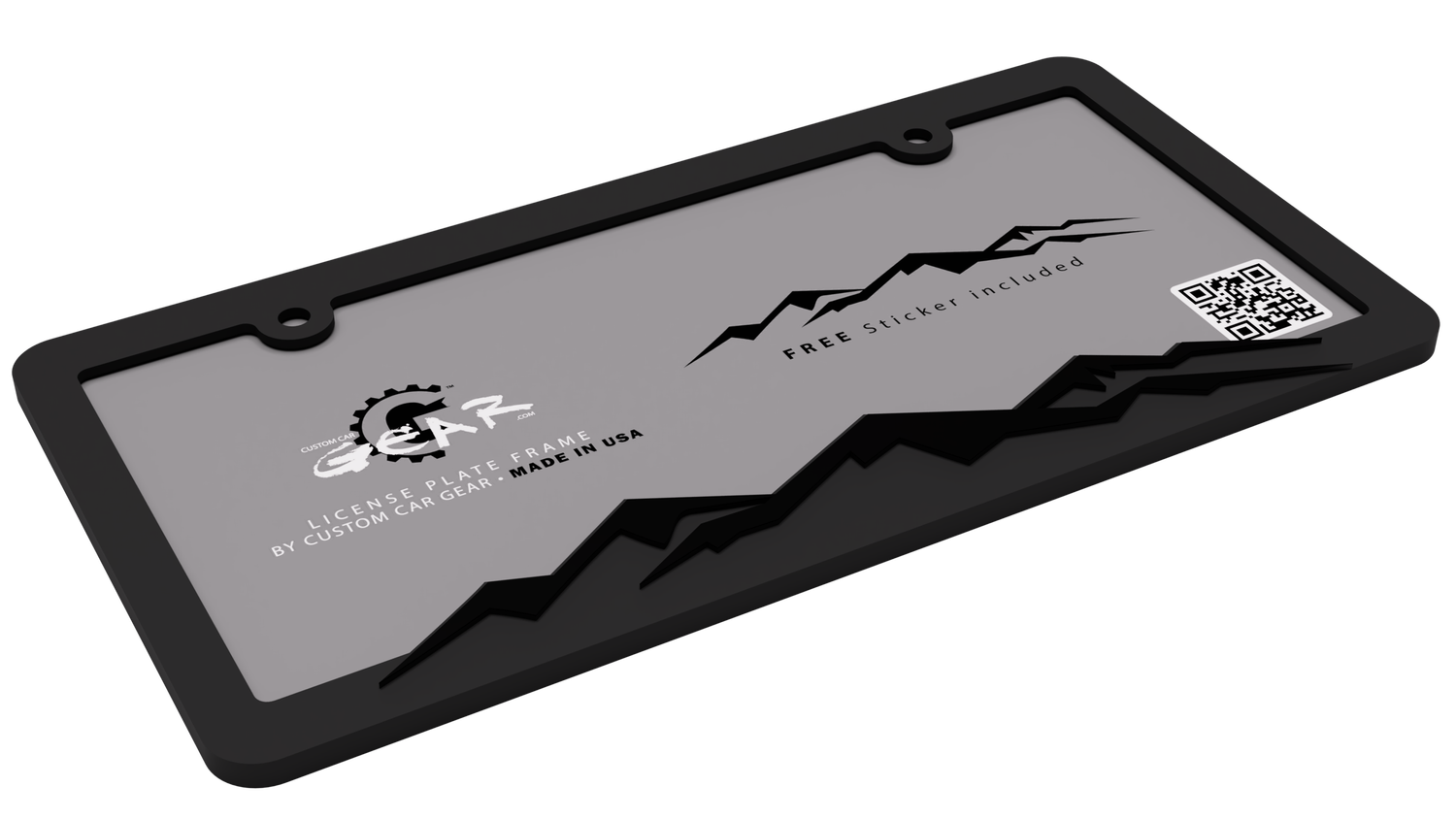 4Runner Toyota Blackout License Plate Frame Bracket — Custom Car Gear ...