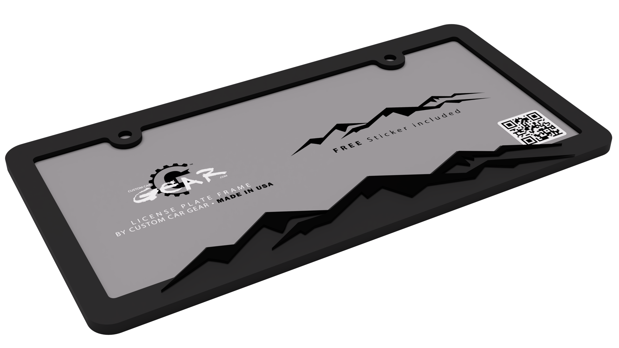 4Runner Toyota Blackout License Plate Frame Bracket — Custom Car Gear ...