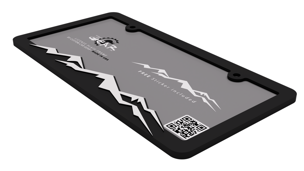 Retro Yoda License Plate Frame Bracket — Custom Car Gear MODS & Accessories