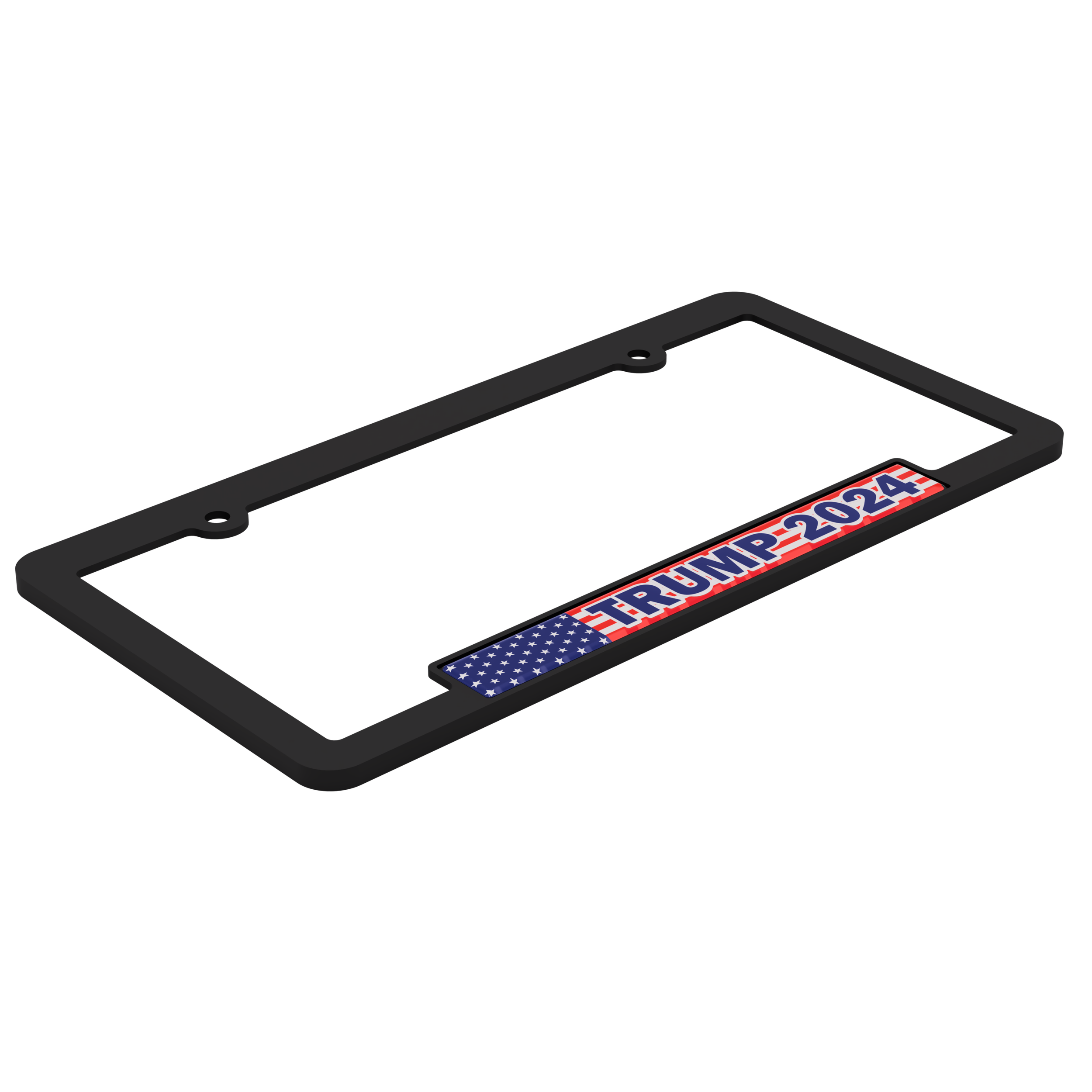 American Flag Blackout License Plate Frame Bracket — Custom Car Gear ...