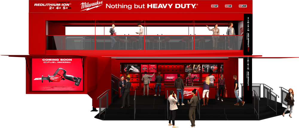 Exhibition Stand 3D Visualisation | Milwaukee Tools — SuperCreative 3D ...