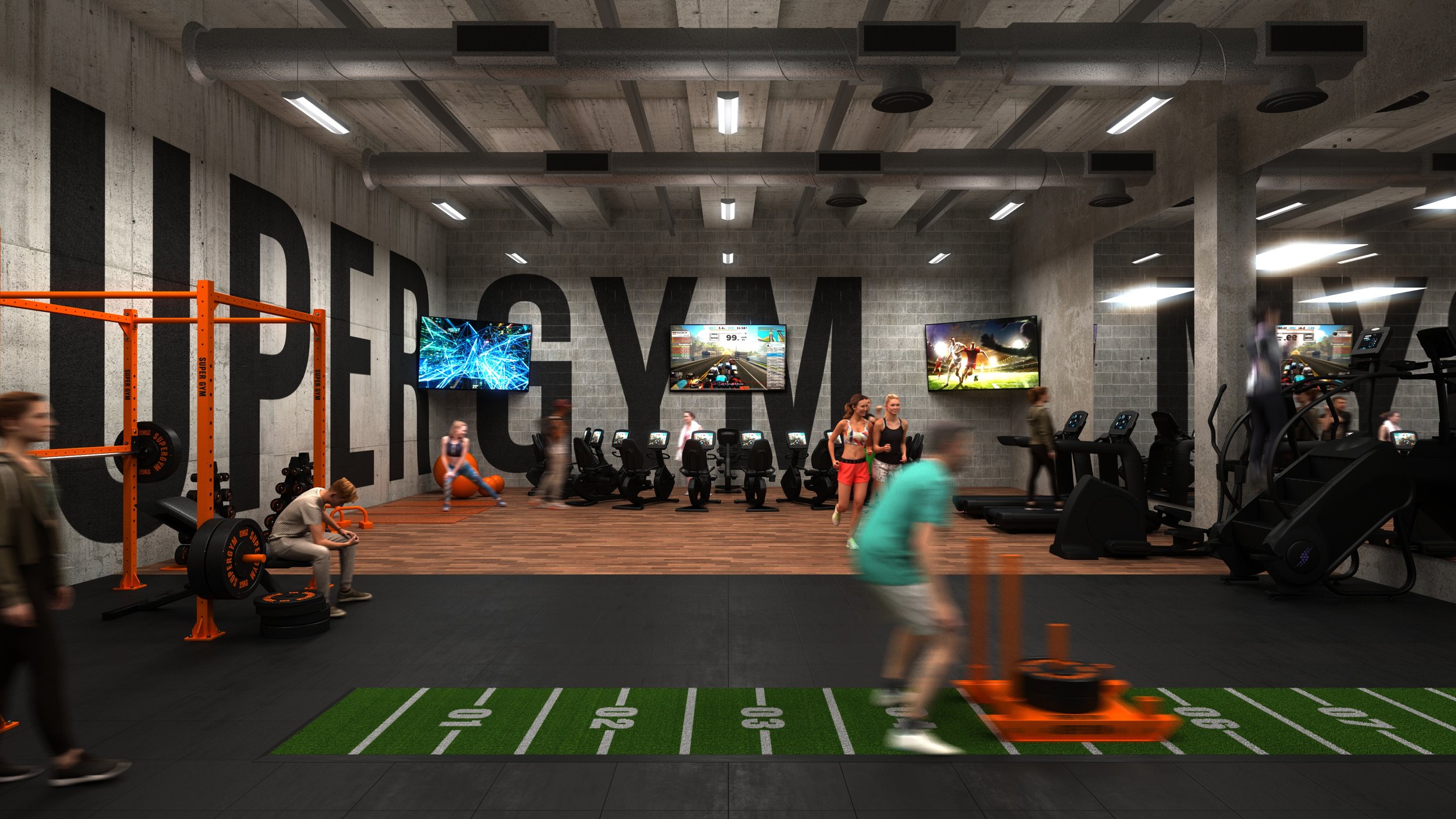 Interior - Gym 3D Visuals — SuperCreative - 3D Freelancer