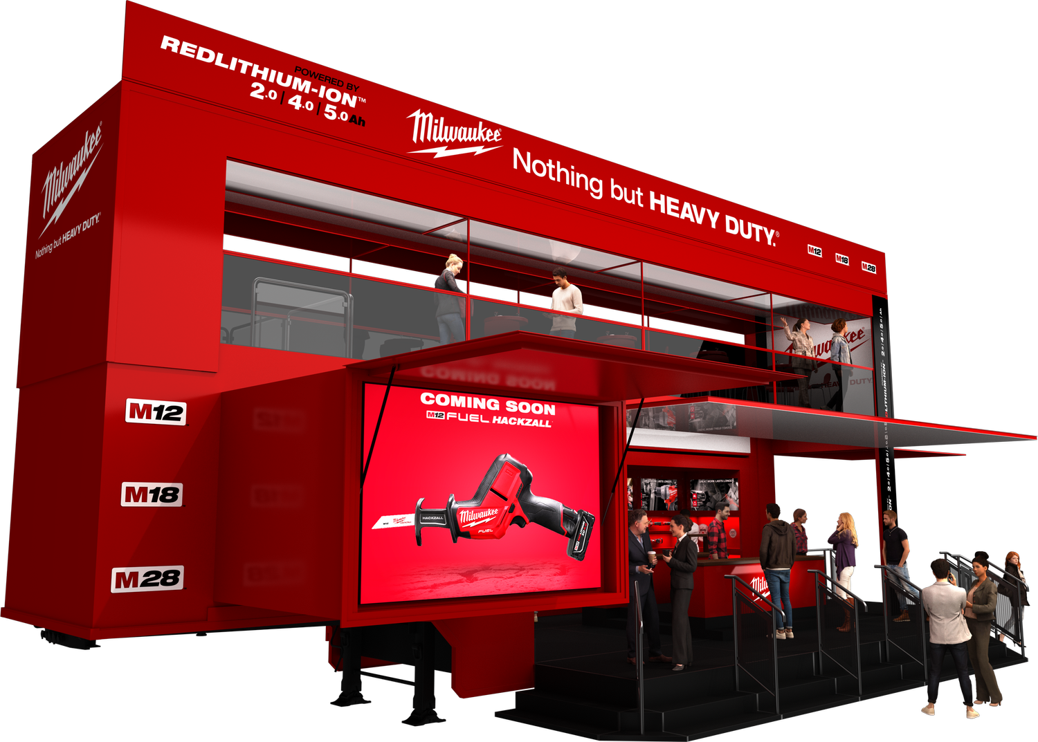 Exhibition - Milwaukee Tools - 3D Illustrations - Freelance ...