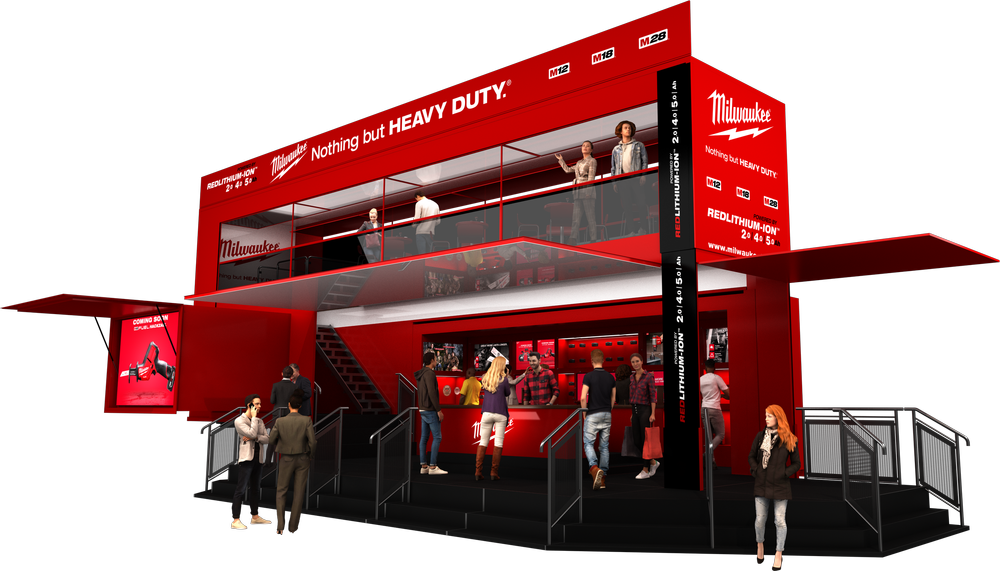 Exhibition Stand 3D Visualisation | Milwaukee Tools — SuperCreative 3D ...