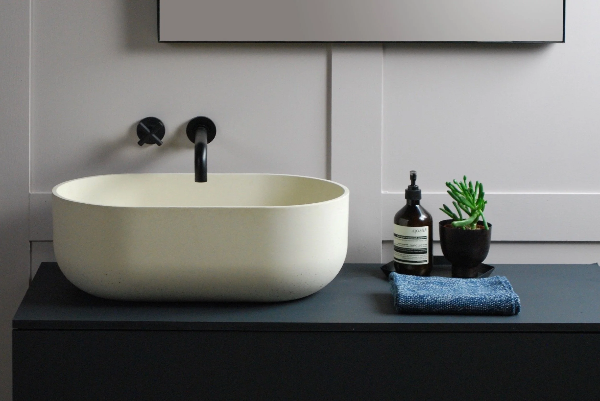 Oyin pill basin — FORMED / concrete basins