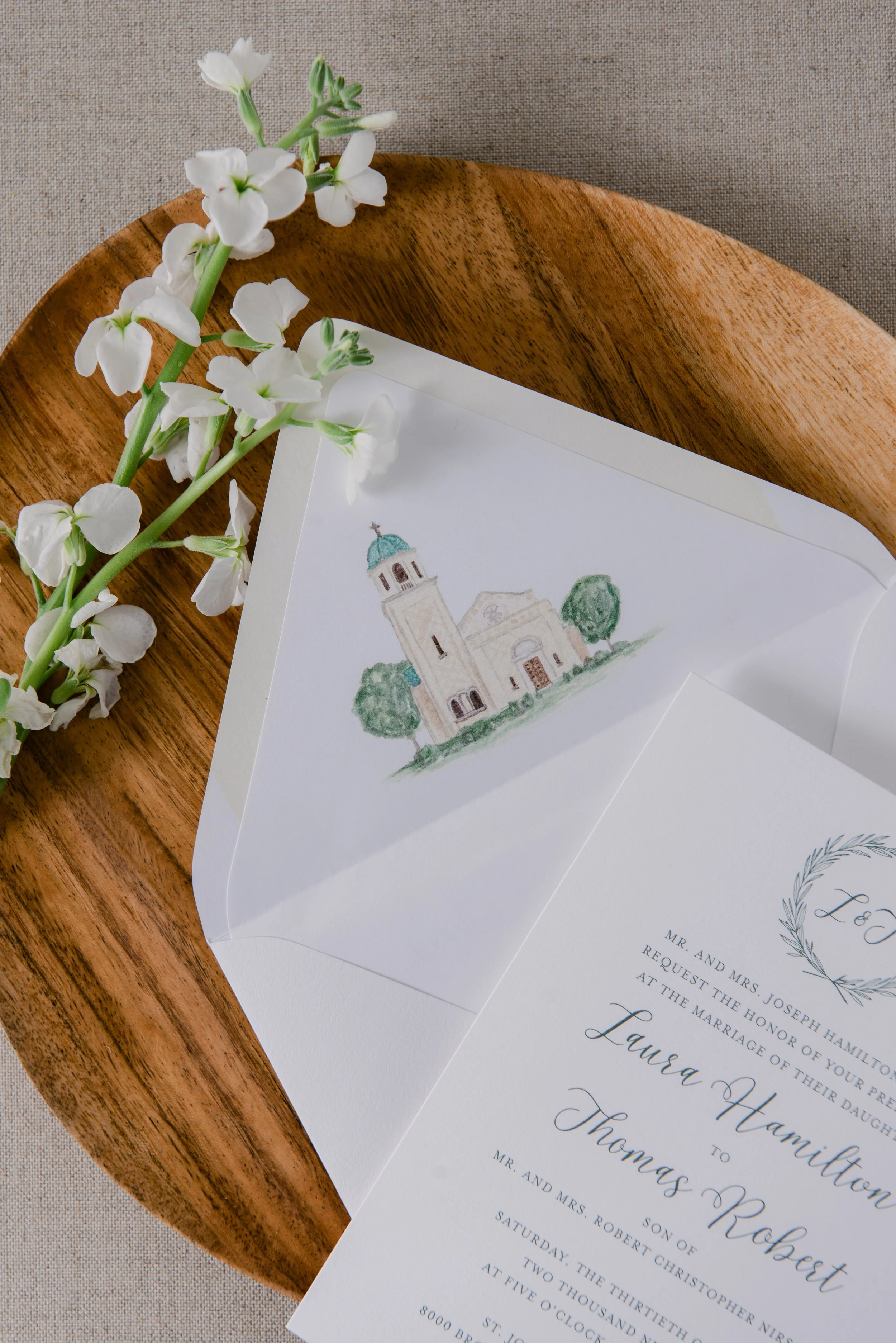 Wedding Venue Watercolor | Custom Watercolor | Wedding Invitation ...