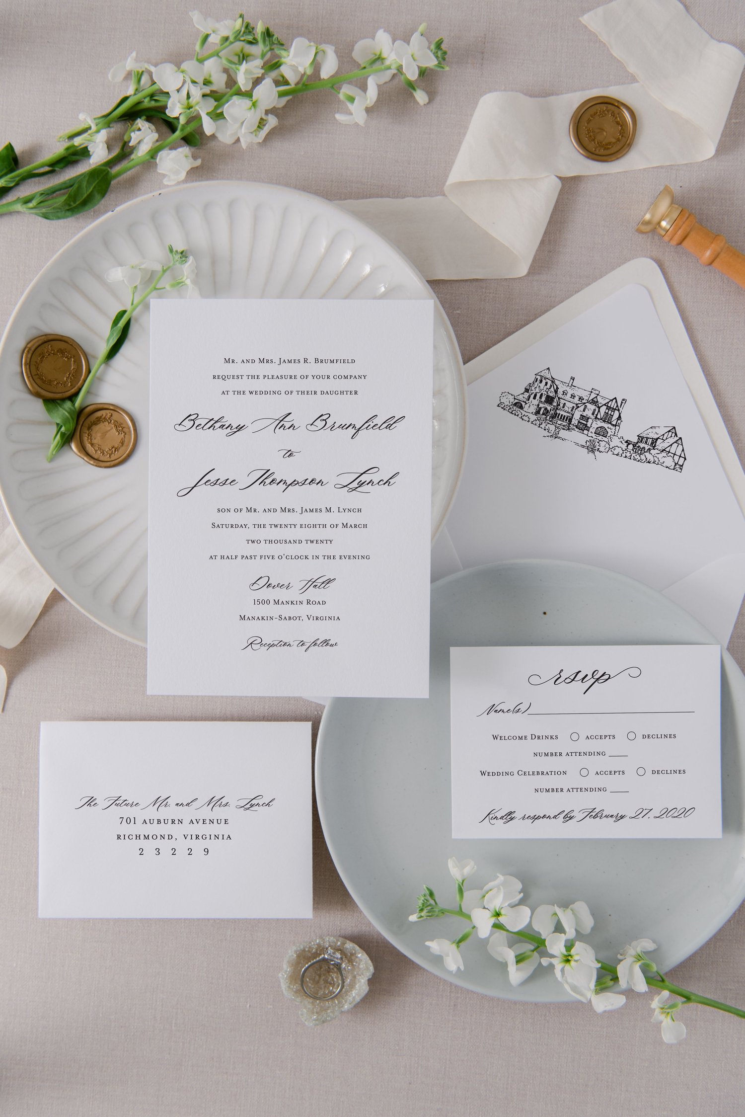 Sloan Wedding Invitation | Wedding Day Paper | Wedding Stationery ...