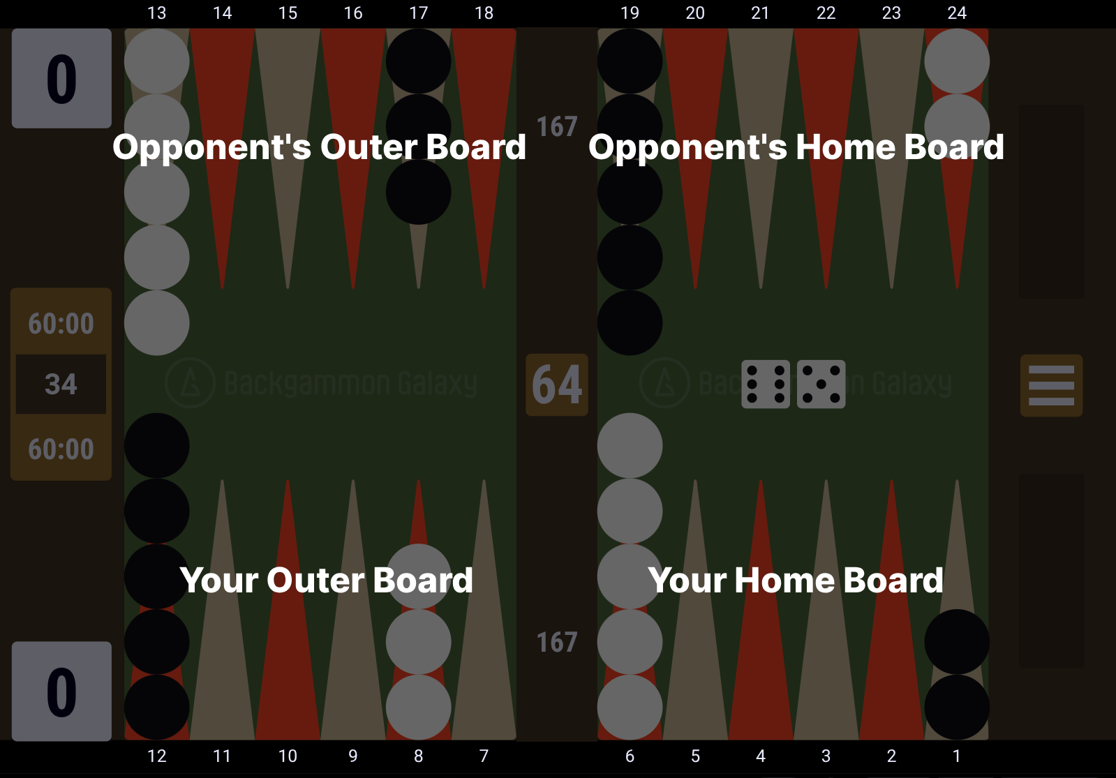 How to Set Up a Backgammon Board: The Official Starting Position — Backgammon Galaxy - Play ...