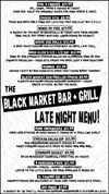 Menu — Black Market Bar + Grill