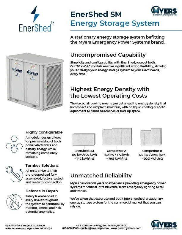 EnerShed (BESS) - Myers Emergency Power Systems