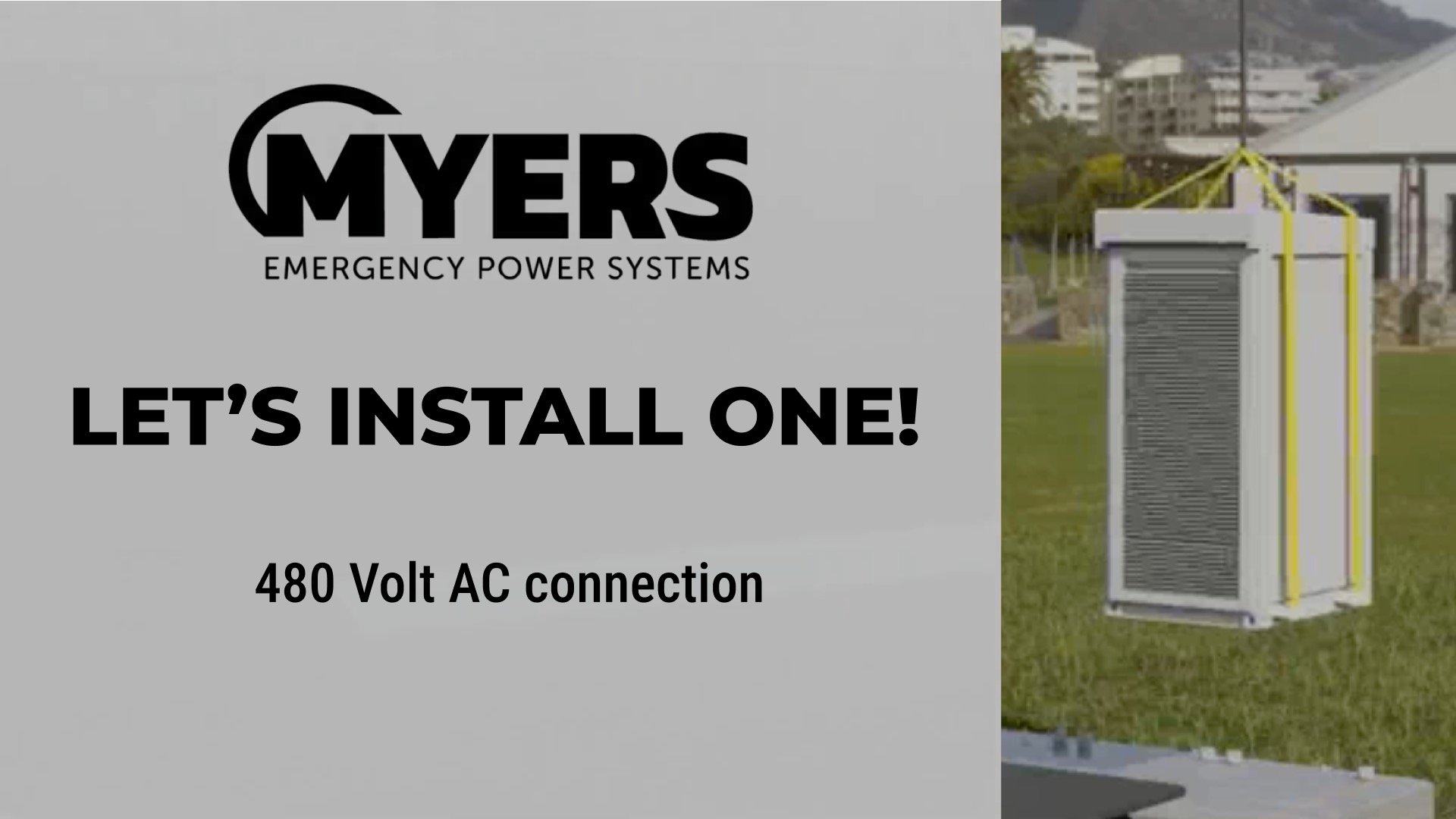 EnerShed (BESS) - Myers Emergency Power Systems