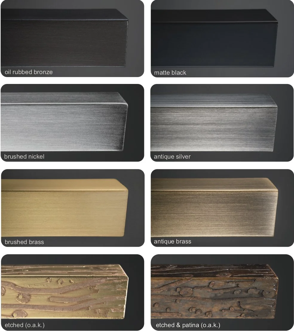 Metal Finishes Page — Andrea Claire Studio