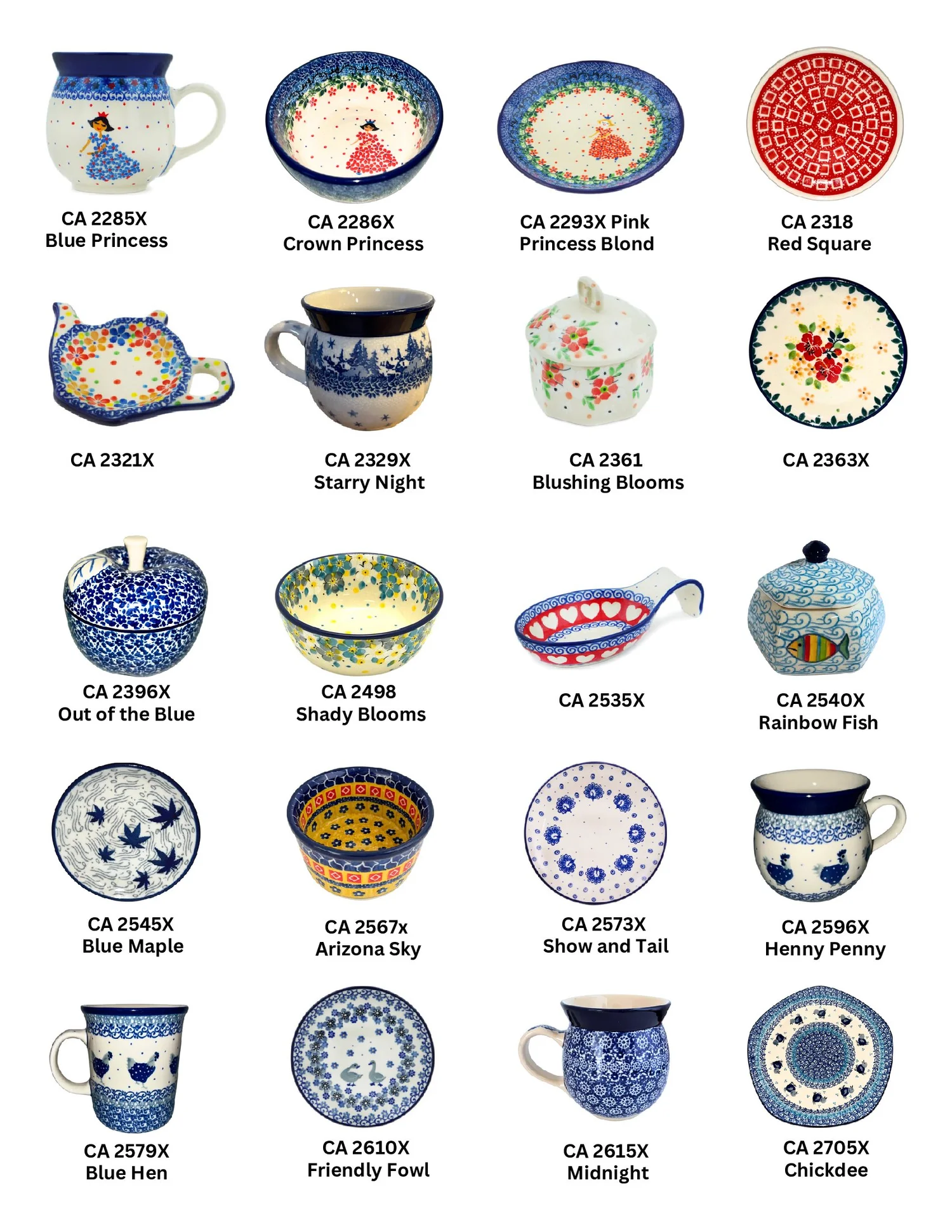 Find My Pattern - Polish Pottery of Hagerstown