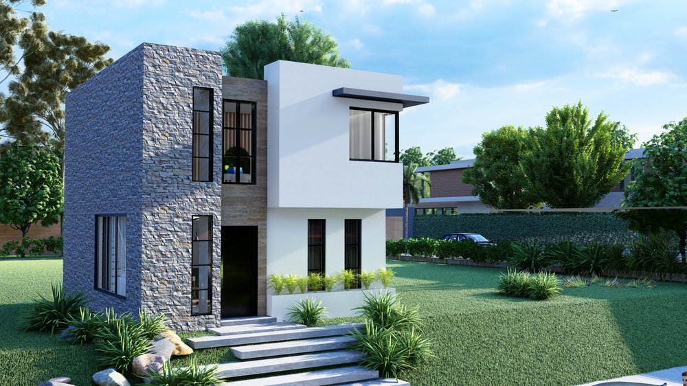 Small Modern House Design With Floor Plan | Floor Roma