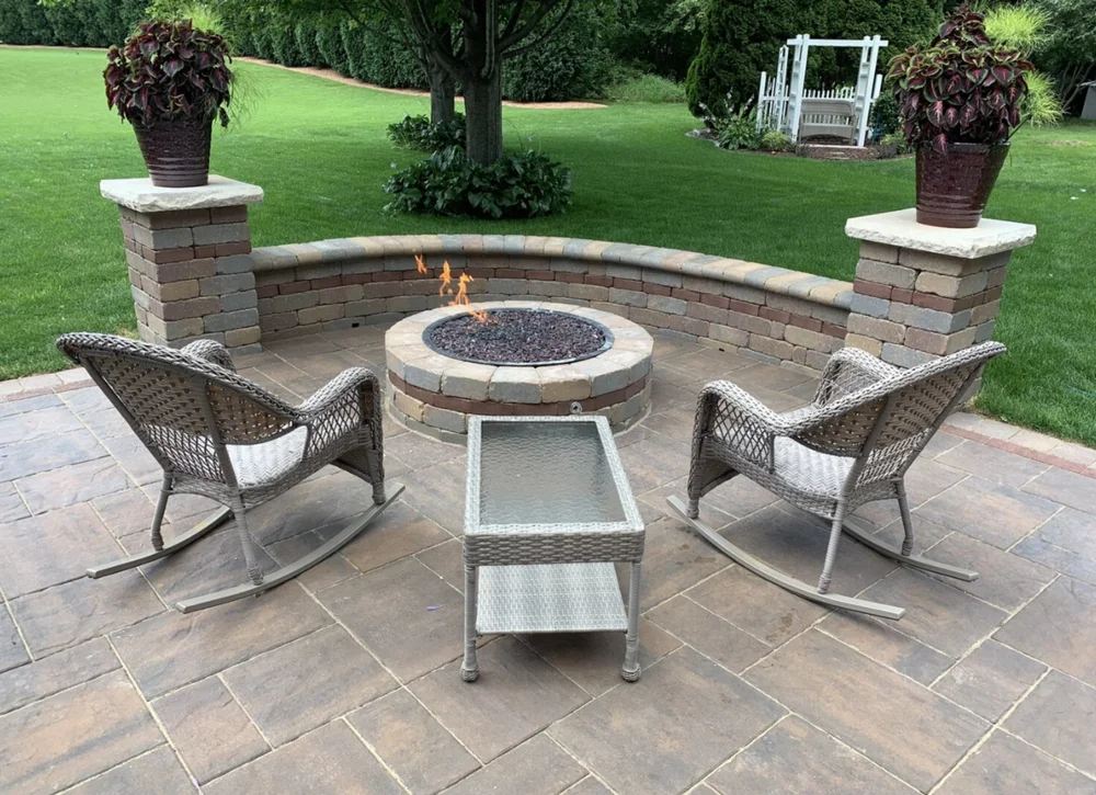 Custom Backyard Fire Pit Design & Installation — RH Landscape