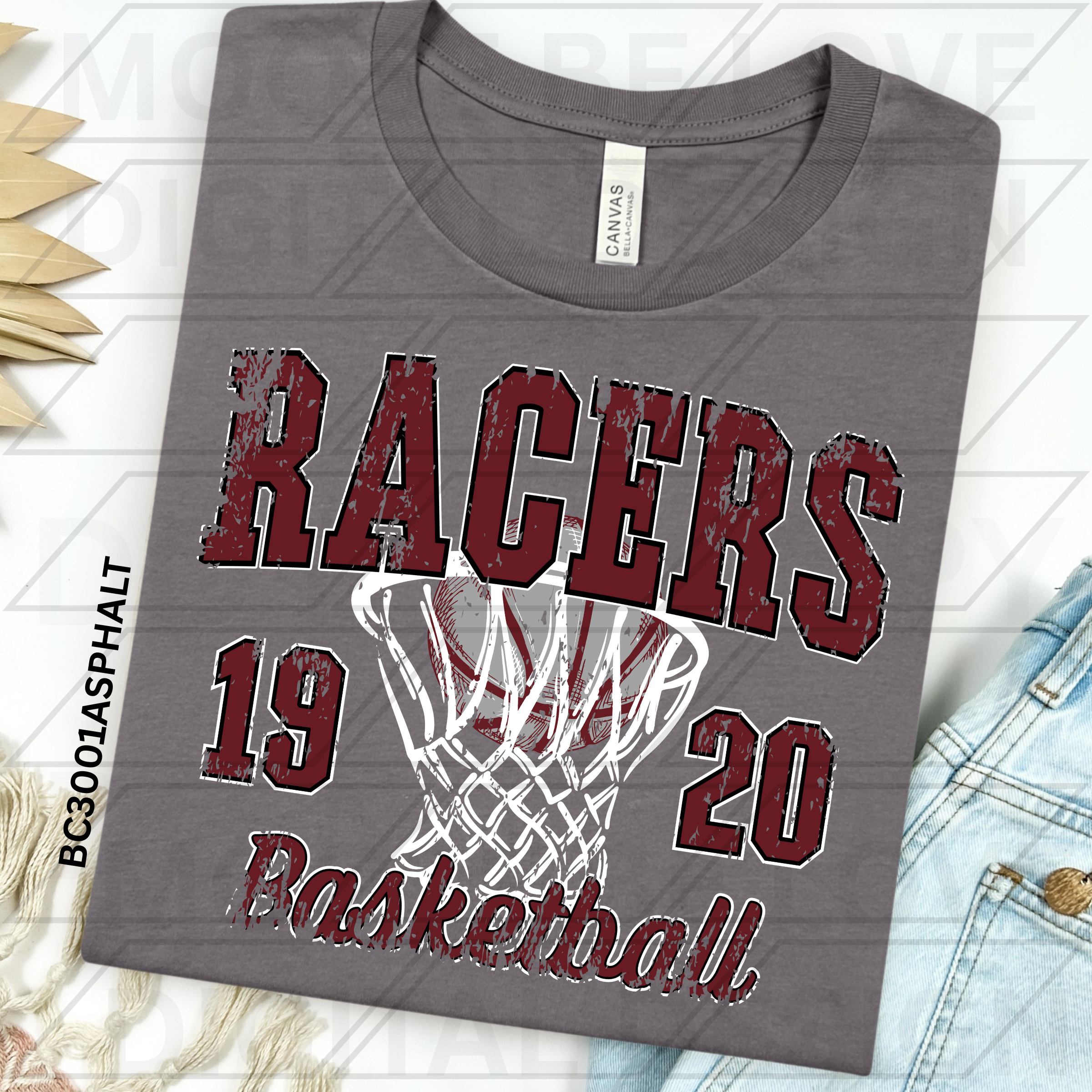 RACERS CLASSIC BASKETBALL PNG — MOOSE BE LOVE DIGITAL DESIGNS