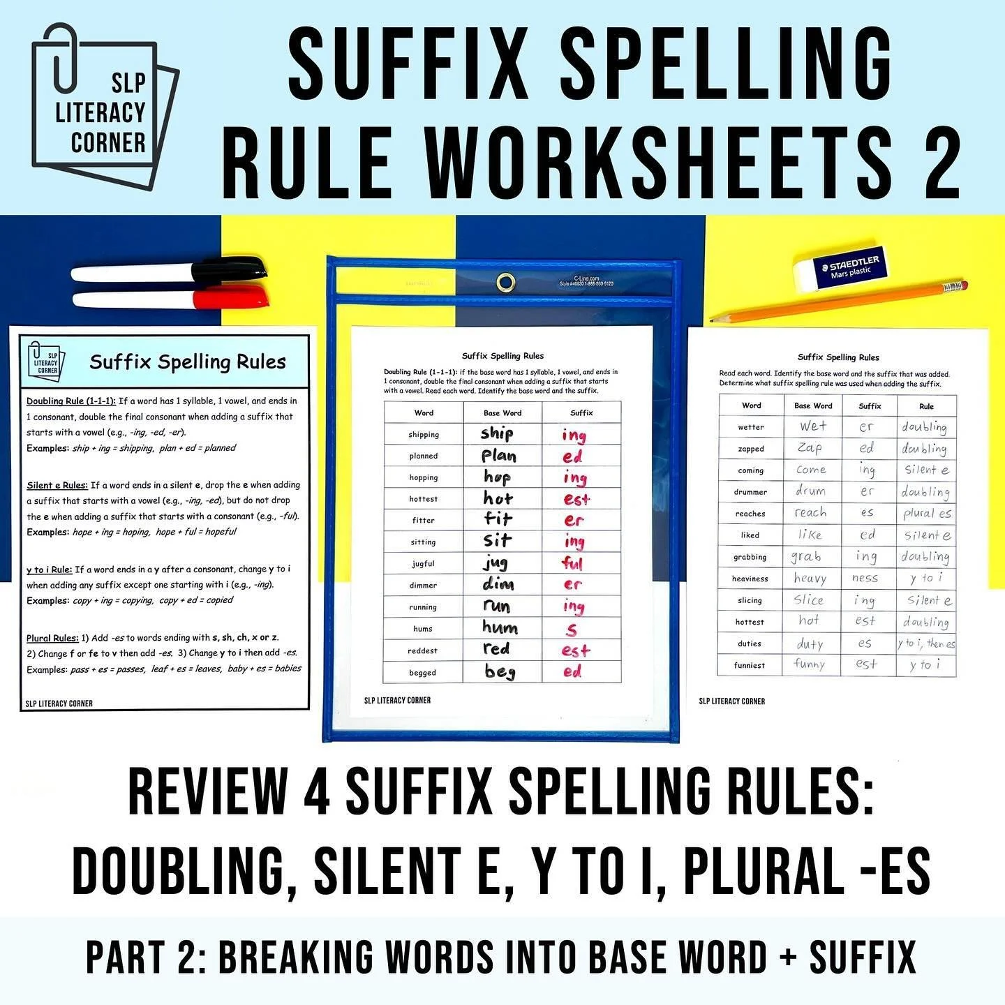 Suffix Spelling Rules — SLP Literacy Corner