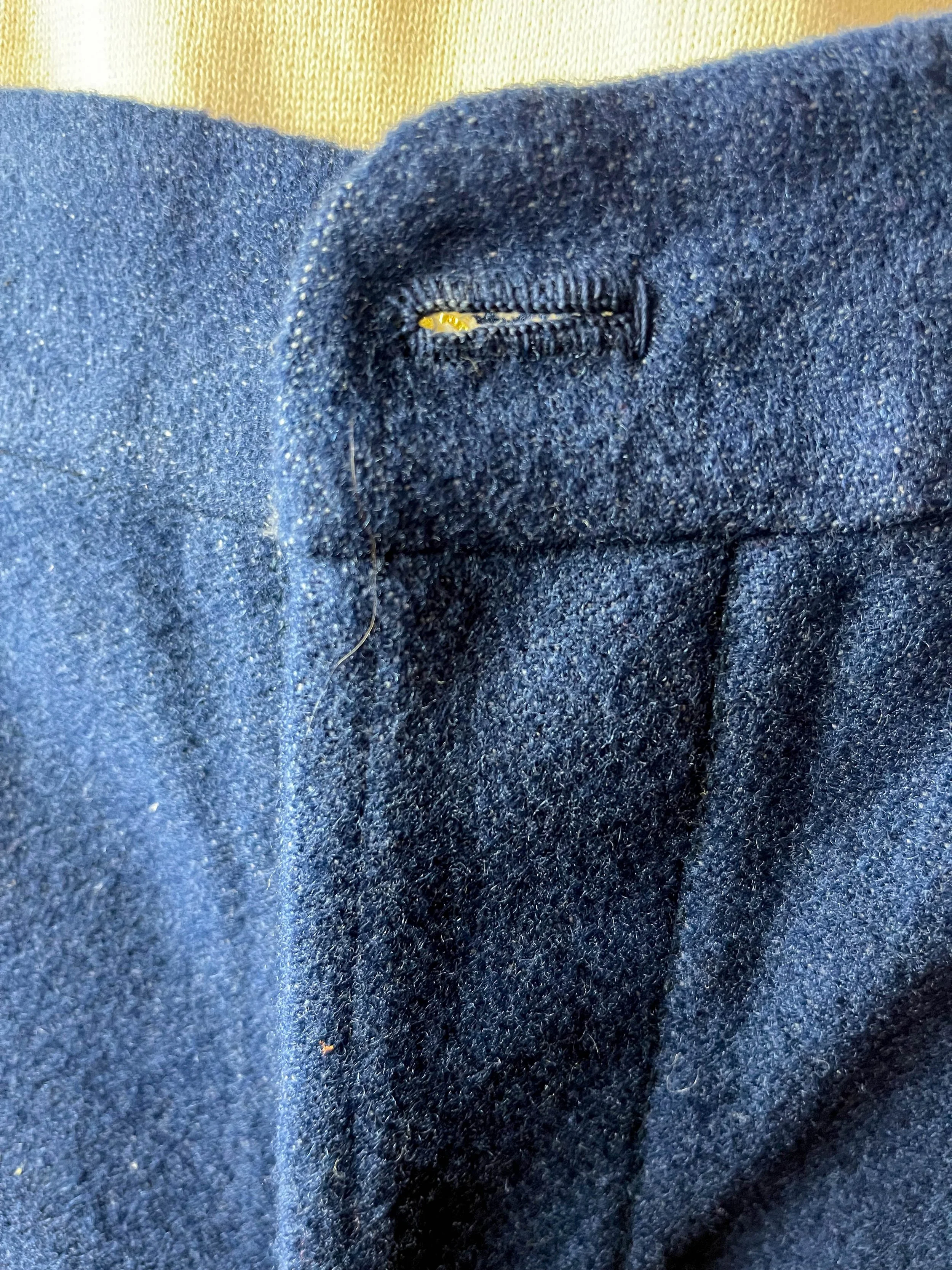 Richmond Trousers Jean cloth/ button mule ear pockets — The Depot