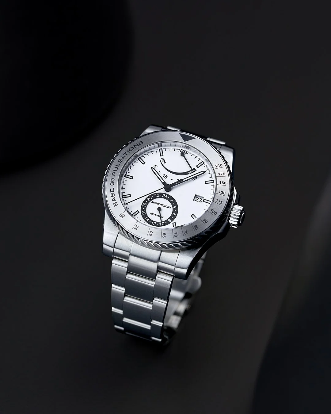 Pacer - 77000W - White Dial Men's Watch - Mancheront