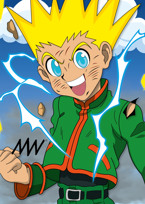 Gon X Super Saiyan 2 Gohan Poster Design Project — MW Designs Ltd