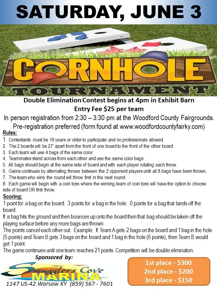 Corn Hole Tournament — www.woodfordcountyfairky.com