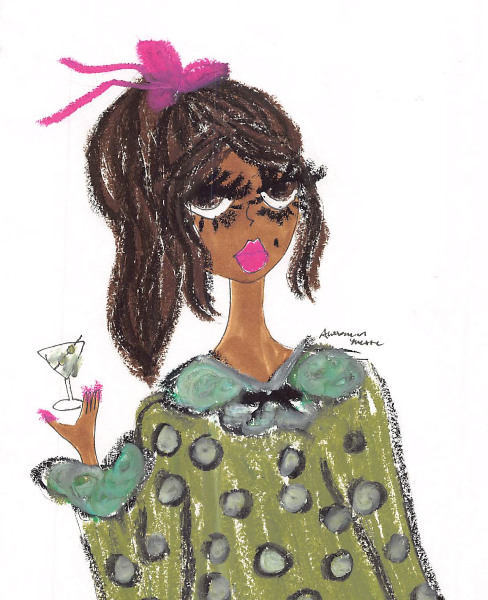 Hand Drawn Digital Portrait Commission — Alexandra Yvette