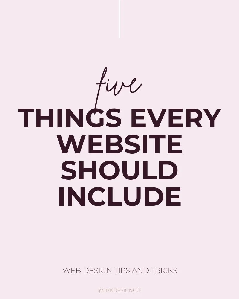 Website Essentials: 5 Must-Have Elements for Online Success | JPK ...