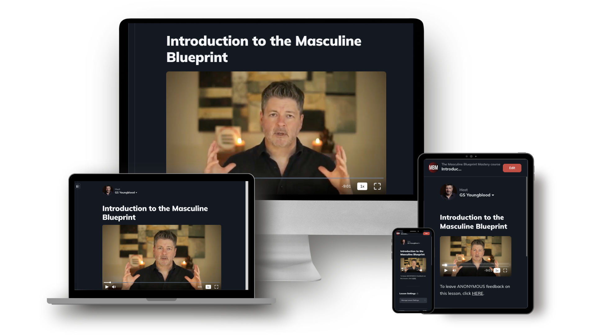 Masculine Blueprint Mastery course — GS Youngblood