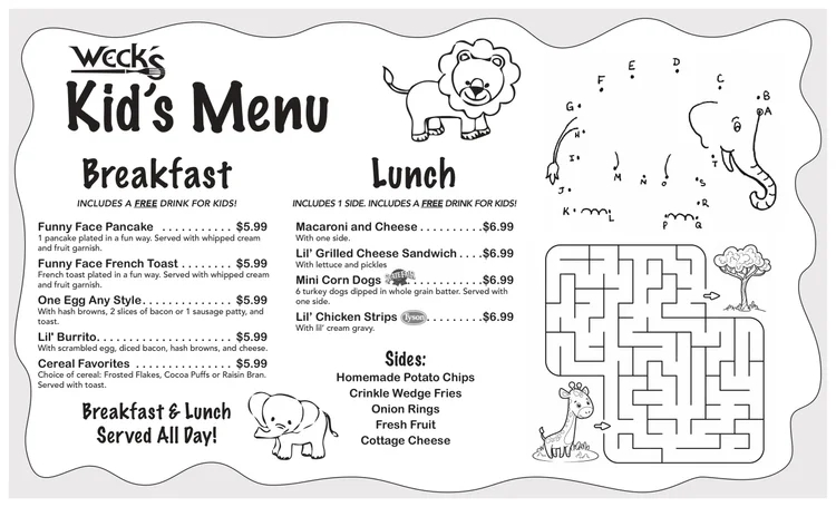 Menu — WECK'S