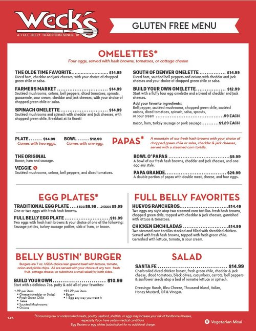 Menu — WECK'S