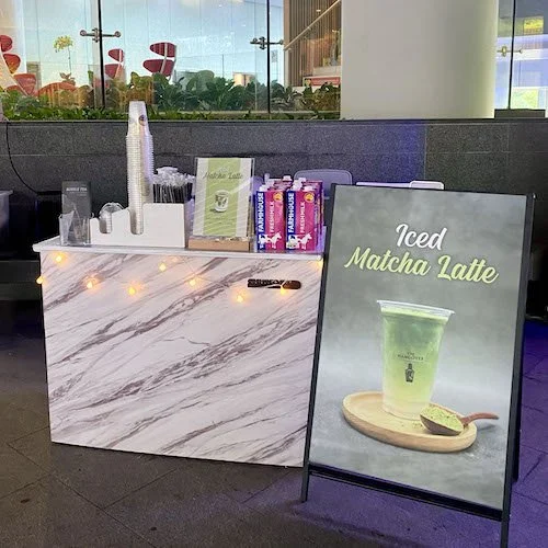 Iced Matcha Latte Live Station — Chaz Events