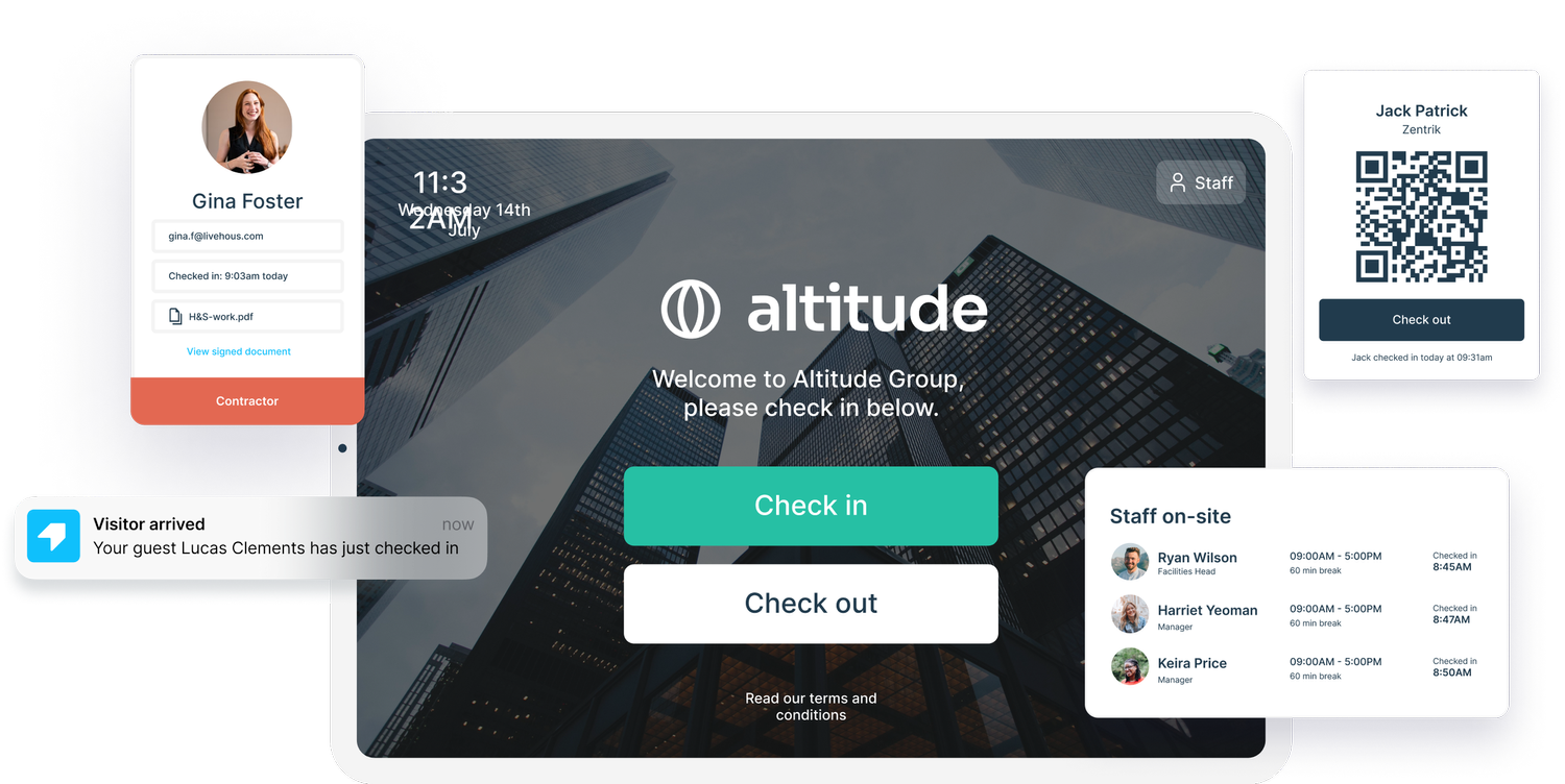 Visitor & Staff Check-in System | e-Reception Book
