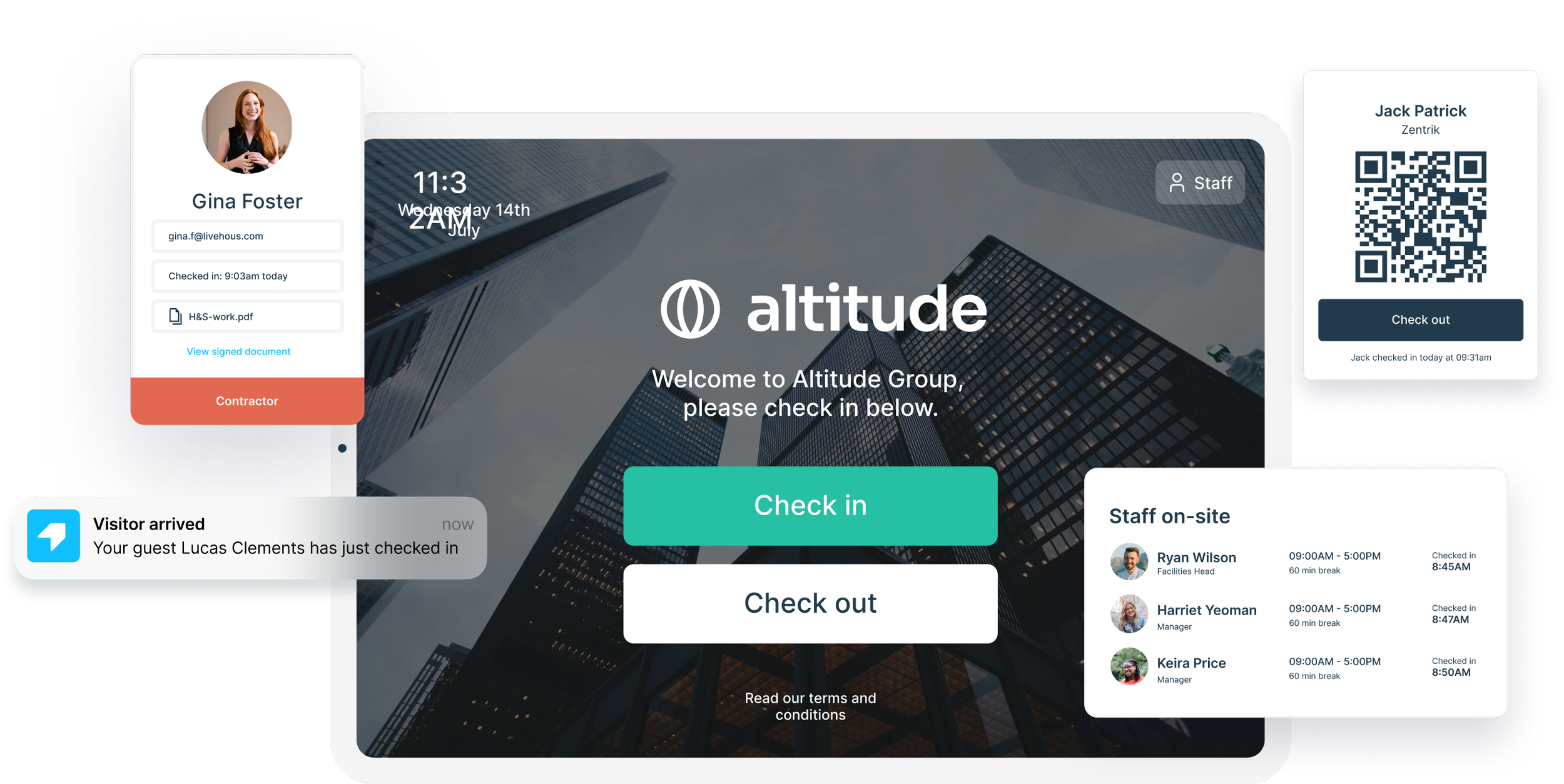 Visitor & Staff Check-in System | e-Reception Book