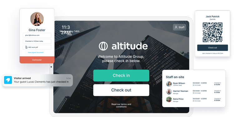 Visitor & Staff Check-in System | e-Reception Book
