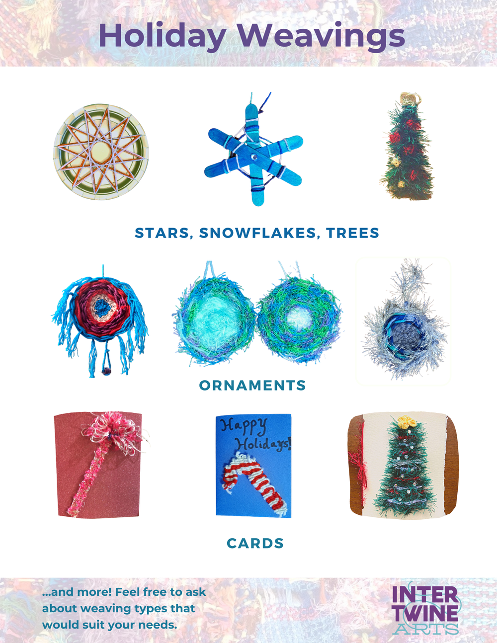 Weaving Menus — Intertwine Arts