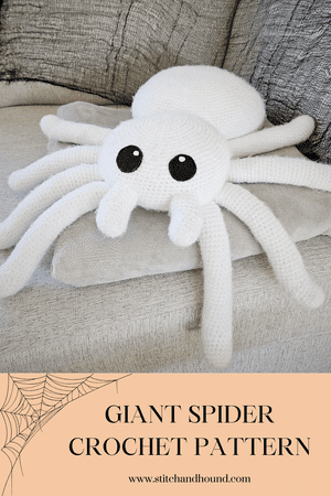 Free Giant Crochet Spider Pattern | Spooky Halloween Crochet Plush ...