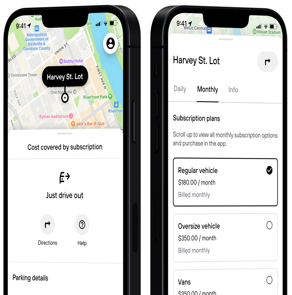 Monthly Subscription Parking — Metropolis
