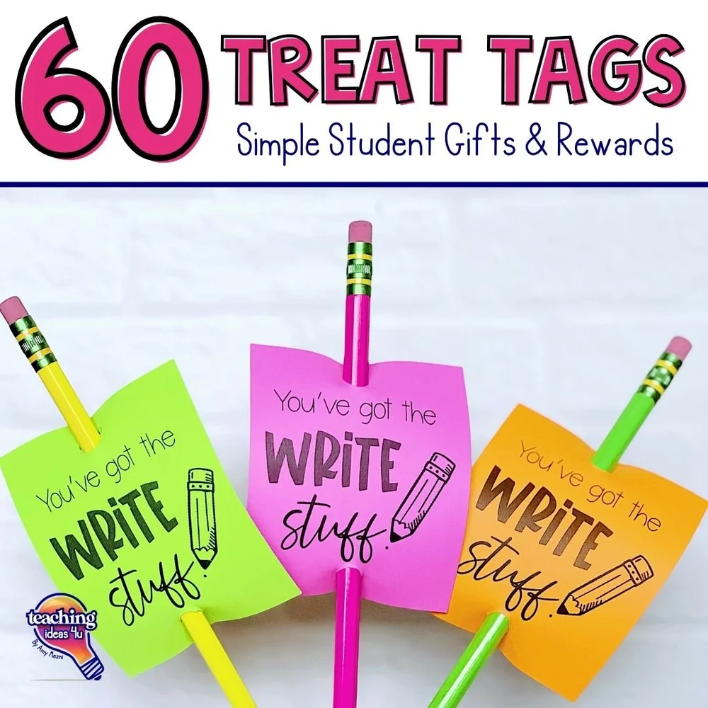 60 Treat Tags For Student Gifts & Rewards — TeachingIdeas4U