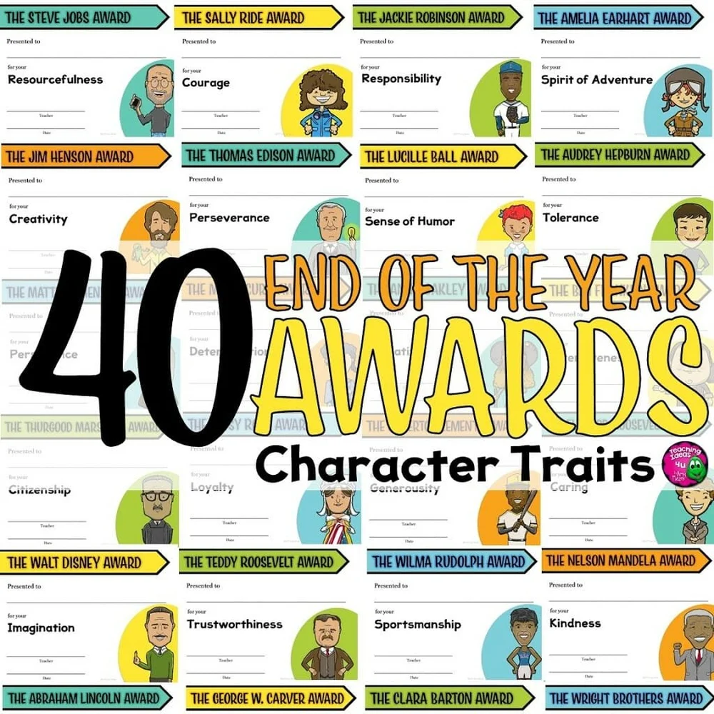 Honor Your Students' Character with End of the Year Awards ...