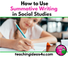 How to Use Summative Writing — TeachingIdeas4U